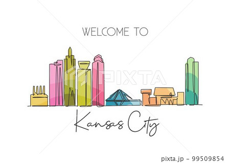Kansas City Skyline Contour Kansas City Skyline Images – Browse