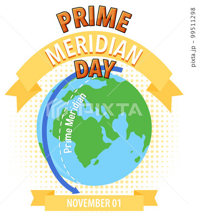 Prime Meridian Day Logo Conceptのイラスト素材 [99511298] - PIXTA