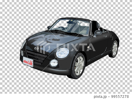 convertible car illustration - Stock Illustration [99557278] - PIXTA