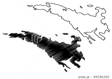 Koolan island (Western Australia, Commonwealth...のイラスト素材 [99586260] - PIXTA