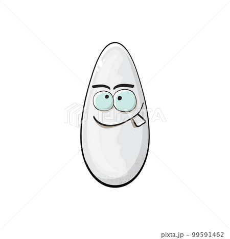 Rice character. Cartoon rice grain characters...のイラスト素材 [99591462] - PIXTA