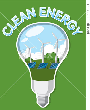 Alternative clean energy vector conceptのイラスト素材 [99634091] - PIXTA