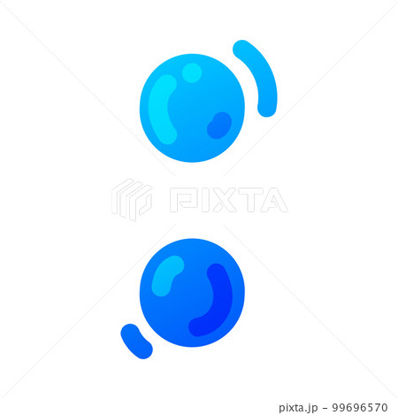 Blue Balloon Colon Mark as Vertically Aligned...のイラスト素材 [99696570] - PIXTA