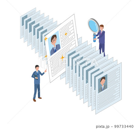 優秀な人材を獲得するイメージイラストのイラスト素材 [99733440] - PIXTA