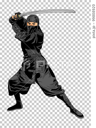 忍者のイラストのイラスト素材 [99808920] - PIXTA