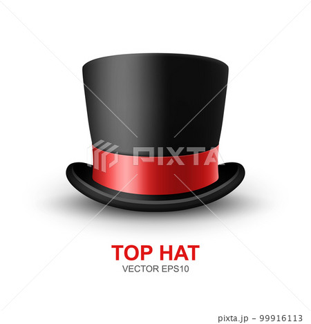 White Top Hat Vector
