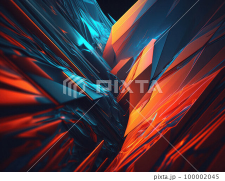 Bright background for your design project with...のイラスト素材 [100002045 ...