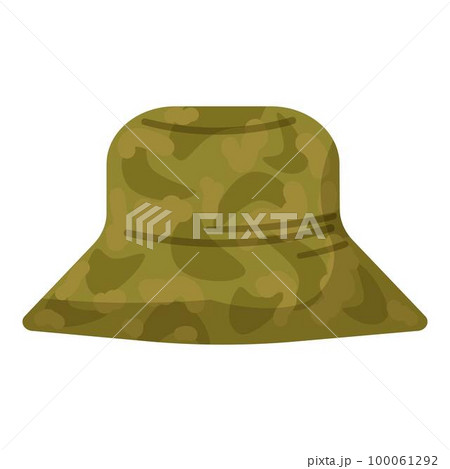 Hunter cap icon cartoon vector. Hunt equipment....のイラスト素材 [100061292 ...