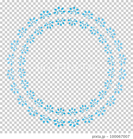 Circular frame material with only blue lines - Stock Illustration ...