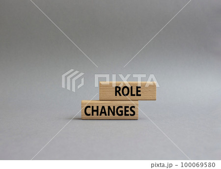 Role changes symbol. Concept words Role changes...の写真素材 [100069580] - PIXTA