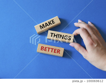 Make things better symbol. Concept word Make...の写真素材 [100069612] - PIXTA