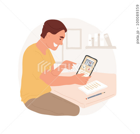 Set reminders isolated cartoon vector...のイラスト素材 [100089359] - PIXTA