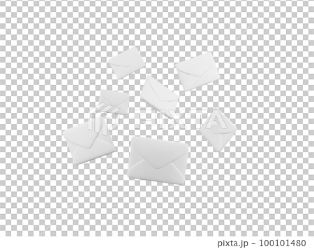 multiple emails floating - Stock Illustration [100101480] - PIXTA