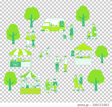 Background material of people crowded with... - Stock Illustration ...