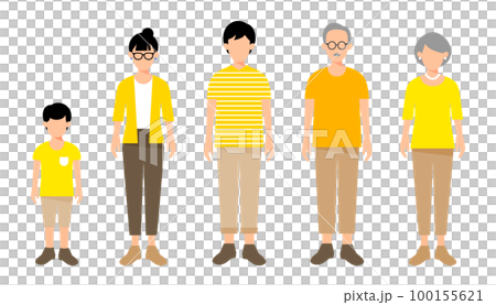 三世代家族アイコンのイラスト素材 [100155621] - PIXTA