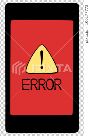 Error screen smartphone illustration - Stock Illustration [100177772 ...