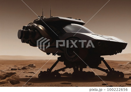 Illustration showing a futuristic exploration...のイラスト素材 [100222656] - PIXTA