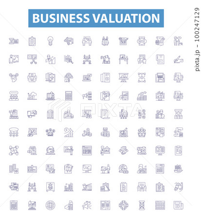 Business valuation line icons, signs set....のイラスト素材 [100247129] - PIXTA