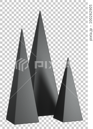 Black pyramids logo. Home decor and accents....のイラスト素材 [100262905] - PIXTA