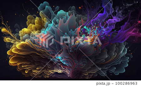 Bright background for your design project with...のイラスト素材 [100286963 ...