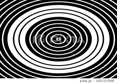 Oval Lines Pattern. Abstract Geometric Black...のイラスト素材 [100331998] - PIXTA
