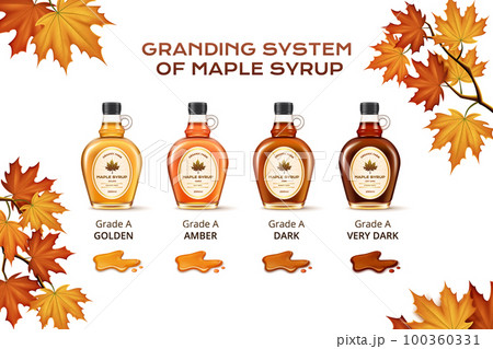 Maple Syrup Compositionのイラスト素材 [100360331] - PIXTA