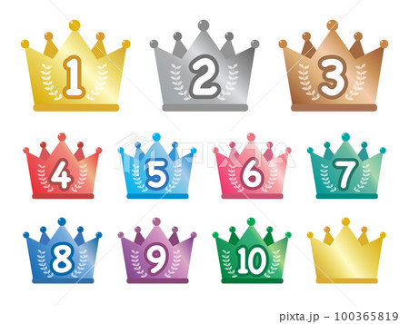 5 Point Crown Logo Crown Icon Set High Res Vector Graphic Getty