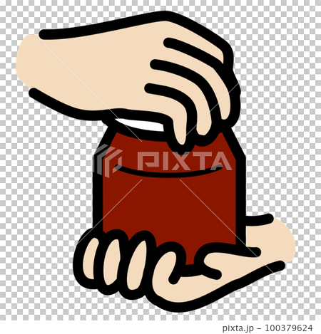 trying to open a jam jar - Stock Illustration [100379624] - PIXTA