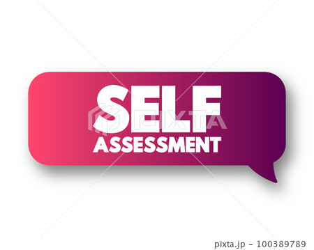 Self Assessment - process of looking at oneself...のイラスト素材 [100389789] - PIXTA