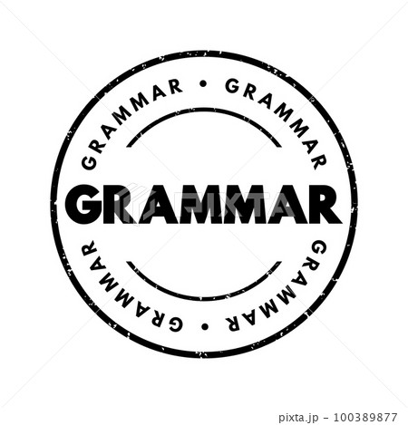 Grammar text stamp, concept backgroundのイラスト素材 [100389877] - PIXTA