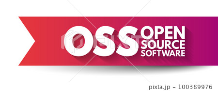 OSS - Open source software is software that is...のイラスト素材 [100389976 ...