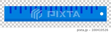 Modern blue ruler icon. stationary. vector. - Stock Illustration ...