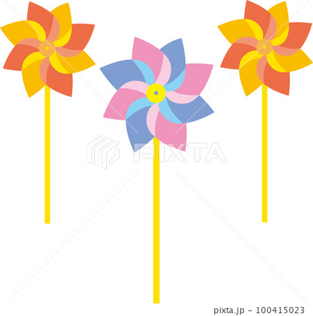 風車のイラスト素材 [100415023] - PIXTA