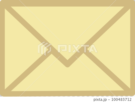 Icon illustration of unopened letter - Stock Illustration [100483712 ...