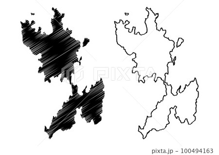 Rineia island (Hellenic Republic, Greece,...のイラスト素材 [100494163] - PIXTA