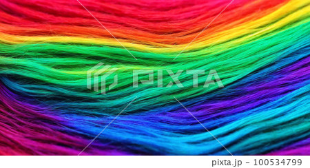 Background of colored hair or threadsのイラスト素材 [100534799] - PIXTA