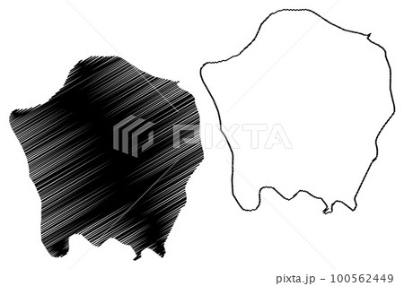 Mehetia island (France, French Republic,...のイラスト素材 [100562449] - PIXTA