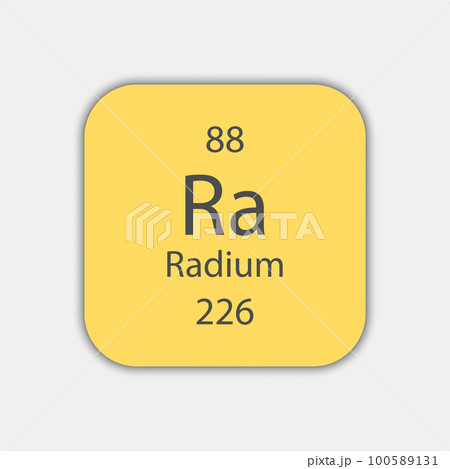 Radium symbol. Chemical element of the periodic...のイラスト素材 [100589131 ...