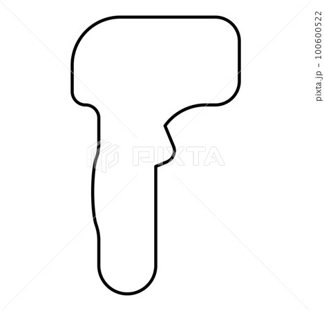 Contactly thermometer pyrometer medical digital...のイラスト素材 [100600522 ...