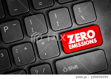 Zero Emissions - means releasing no greenhouse...のイラスト素材 [100606094 ...