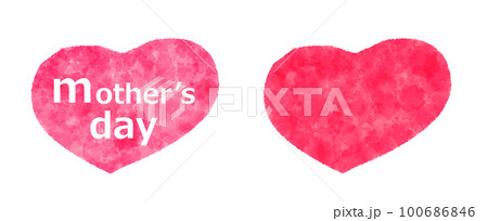 母の日 ハート イラスト pop | sozaiya