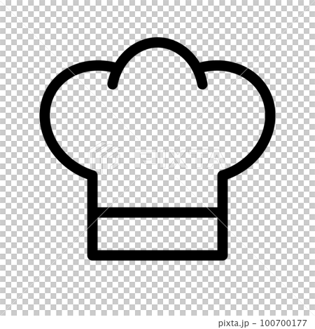 Simple toque icon. restaurant chef. vector. - Stock Illustration ...