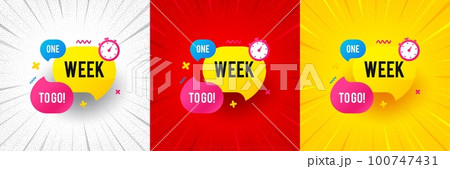 One week offer bubble banner. Flash offer...のイラスト素材 [100747431] - PIXTA