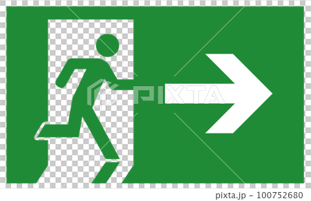 Emergency exit icons, pictograms and signs - Stock Illustration ...