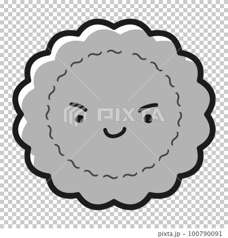 Dietary fiber character (black and white) - Stock Illustration ...