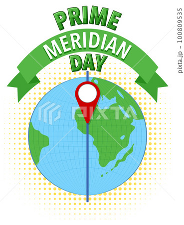 Prime Meridian Day Logo Conceptのイラスト素材 [100809535] - PIXTA