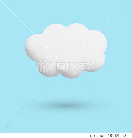 Cloud 3D, vector.のイラスト素材 [100849429] - PIXTA