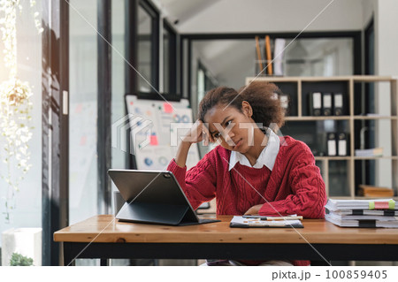 Stressed Student Laptop