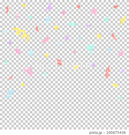 confetti background in pastel colors... - Stock Illustration [100875436 ...