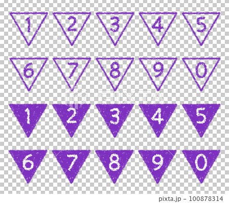 Hand-drawn crayon material Inverted triangle... - Stock Illustration ...